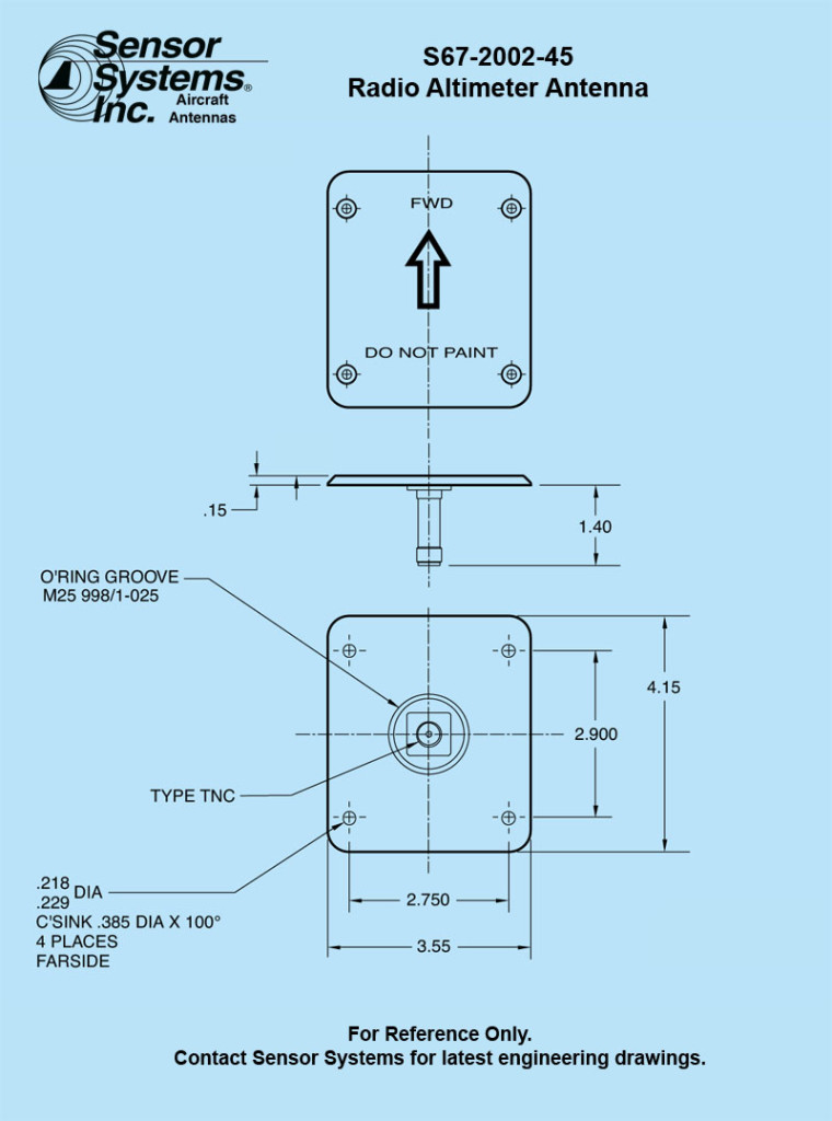 S67-2002-29_D dwg - Sensor Systems Inc., Aircraft Antenna