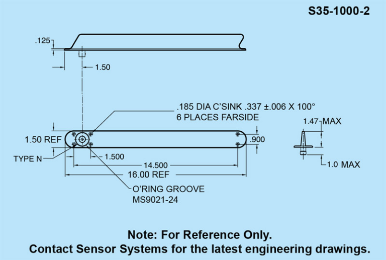 S35-1000-2_drawing - Sensor Systems Inc., Aircraft Antenna