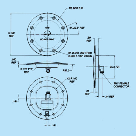 S67-1575-237_Drawing - Sensor Systems Inc., Aircraft Antenna
