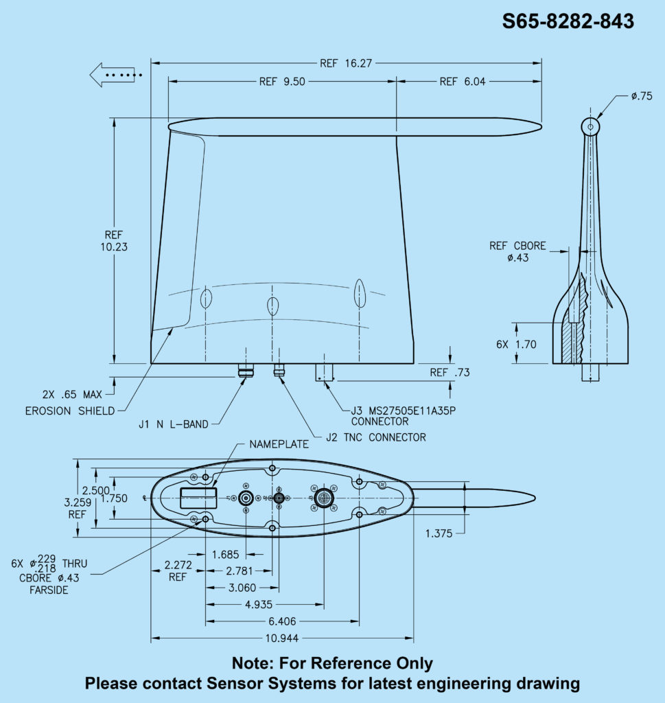 S65-8282-843_X1_DWG - Sensor Systems Inc., Aircraft Antenna