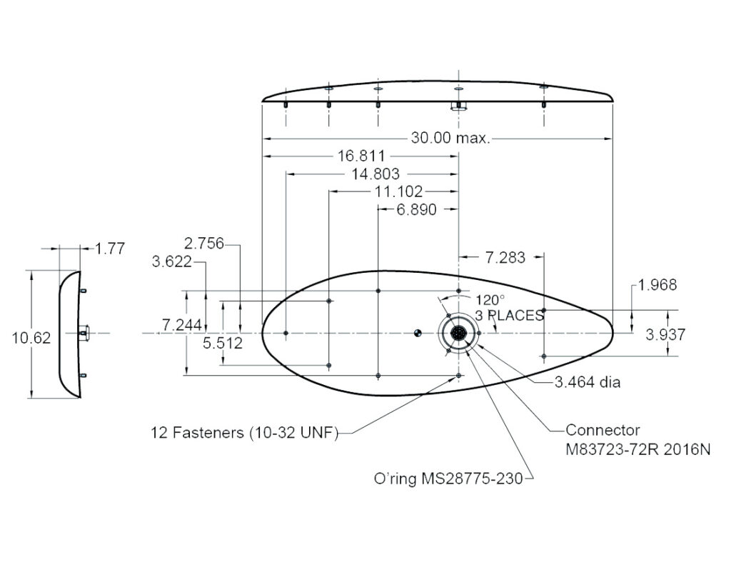 S72-1712-2 dwg - Sensor Systems Inc., Aircraft Antenna
