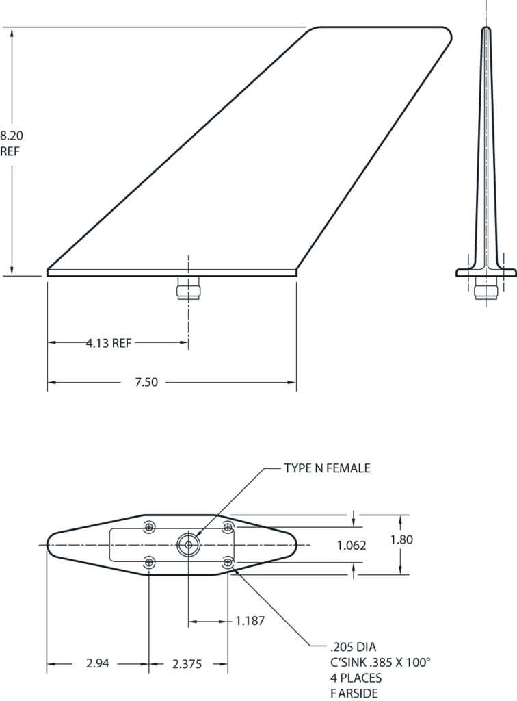 S65-1227-2 Drawing - Sensor Systems Inc., Aircraft Antenna