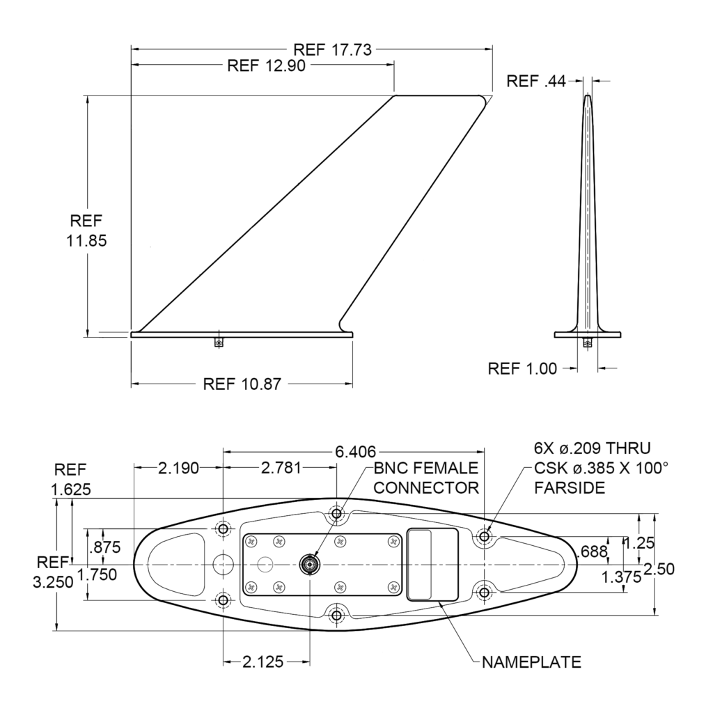 S65-8280-4 Drawing - Sensor Systems Inc., Aircraft Antenna